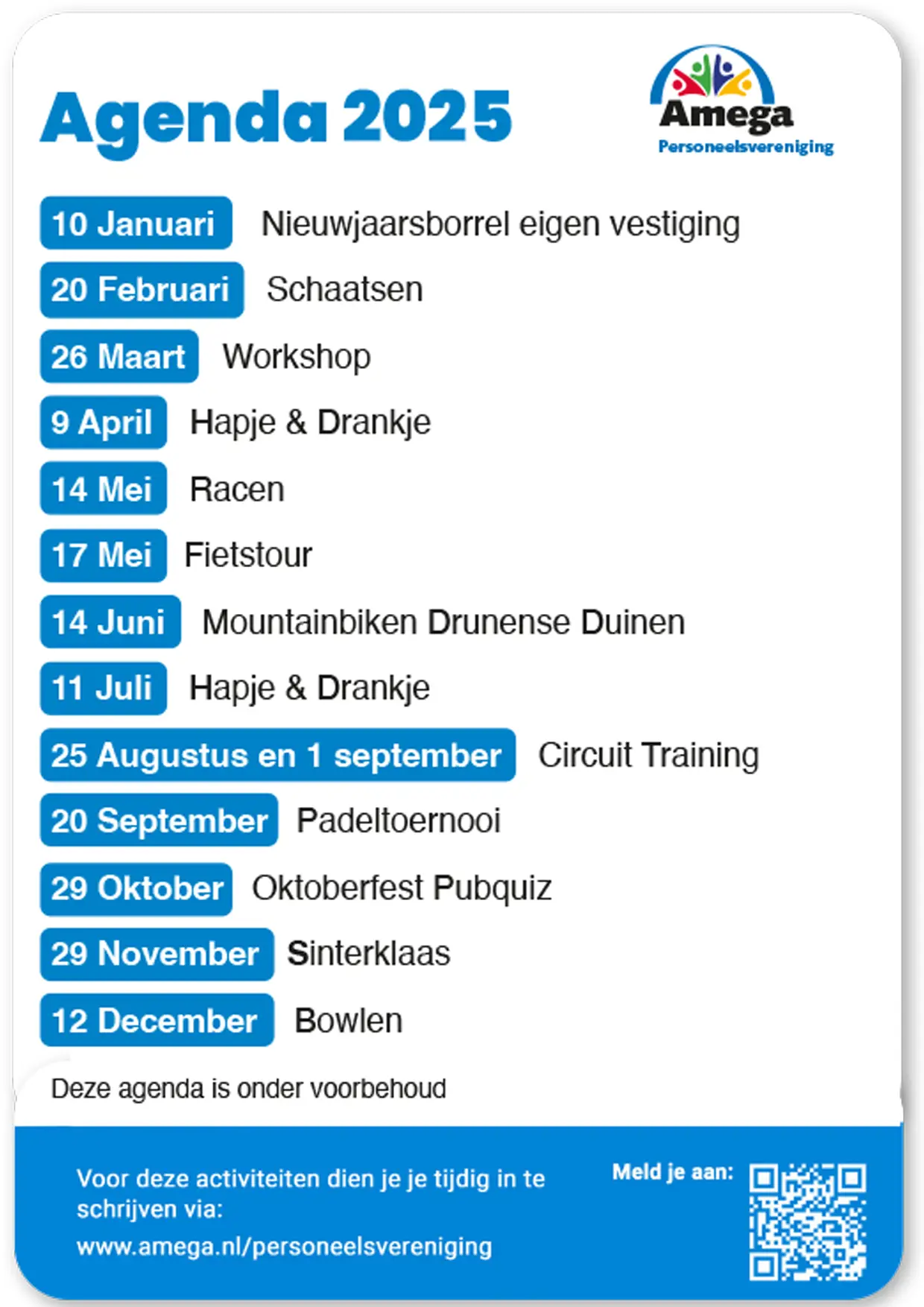 Personeelsvereniging | Amega