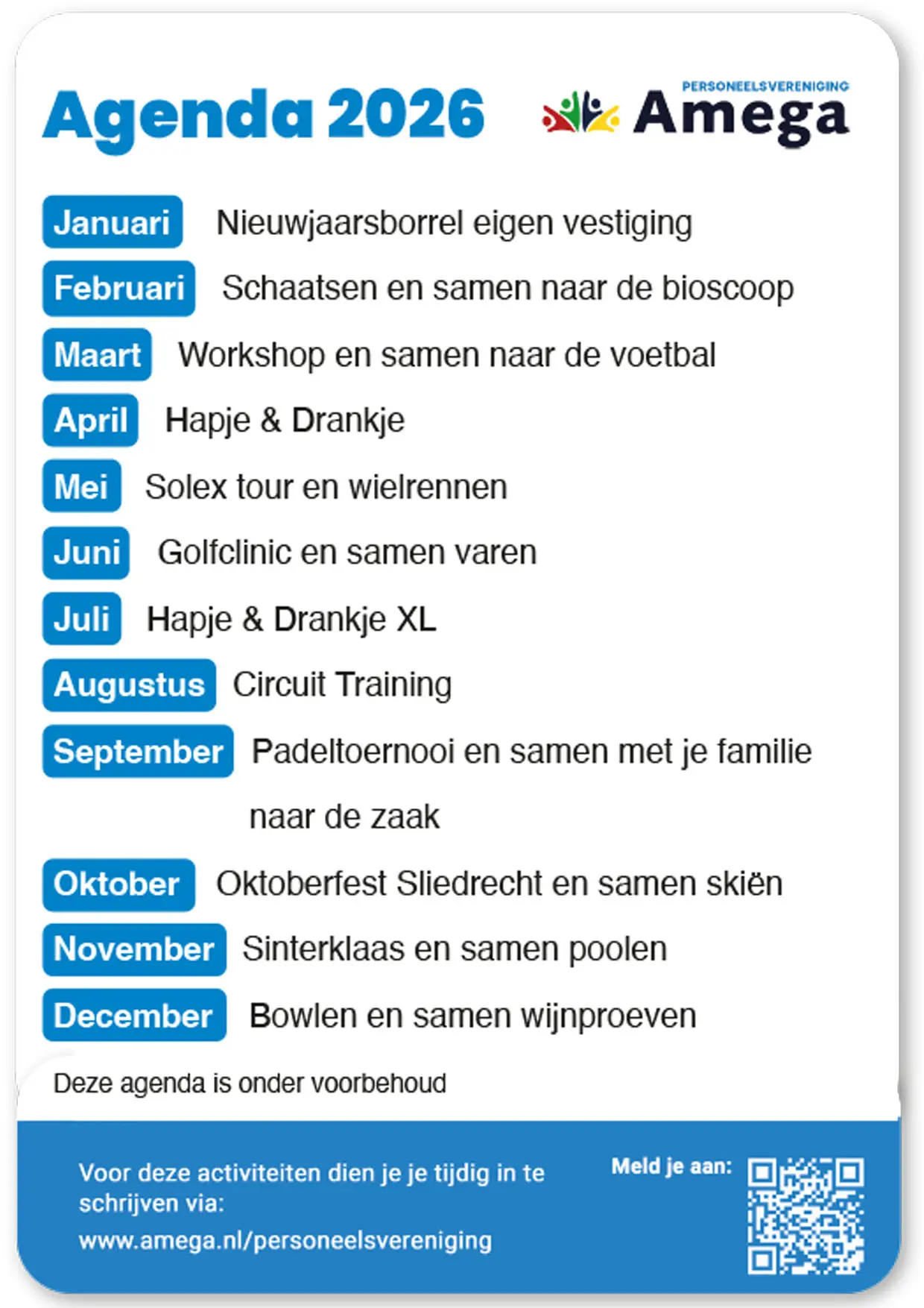 Personeelsvereniging | Amega